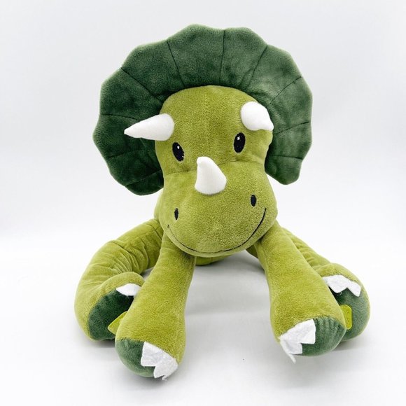 Cloud Castle | Toys | Cloud Castle Green Triceratops Plush Stuffed ...